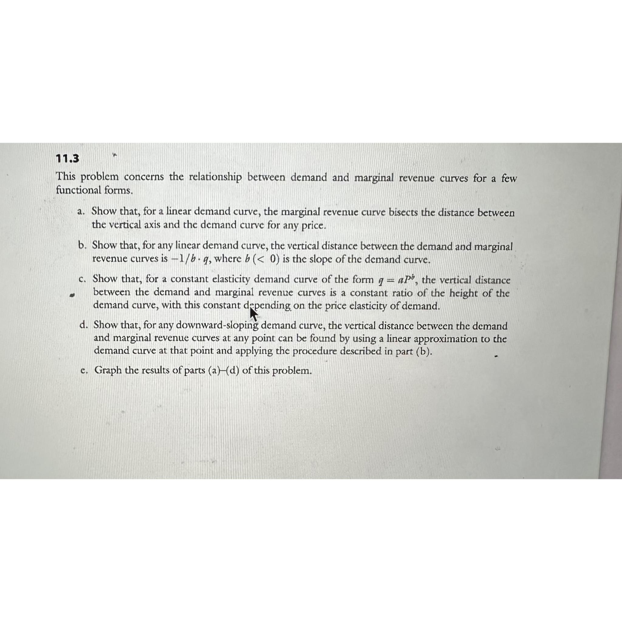 Solved 11.3This problem concerns the relationship between | Chegg.com
