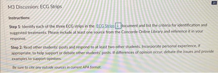Solved Instructions: Step 1: Identify each of the three ECG | Chegg.com