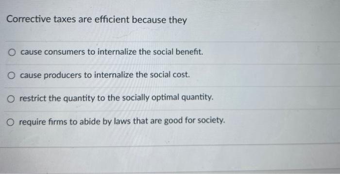 Solved Negative externalities lead to while positive | Chegg.com