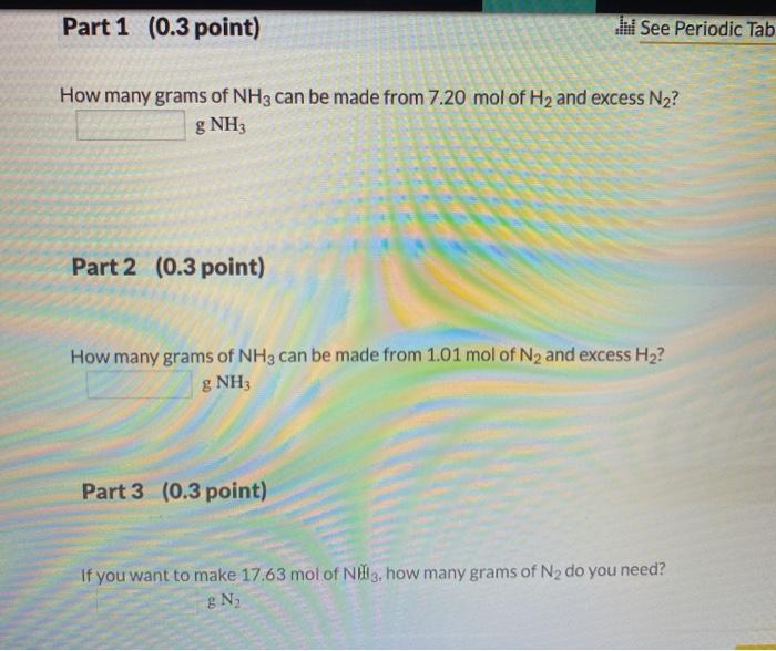 Solved 13 Question (1 point) Use the following balanced | Chegg.com