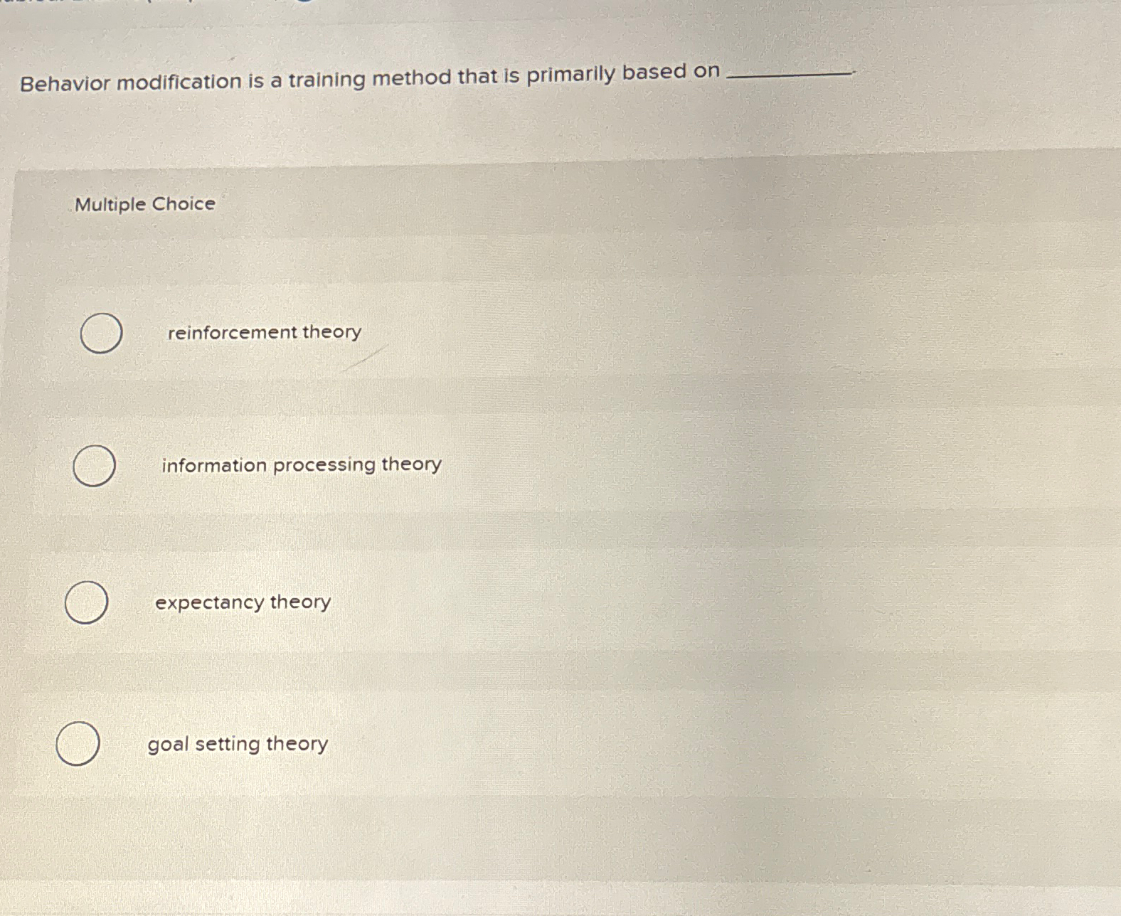 Solved Behavior modification is a training method that is | Chegg.com