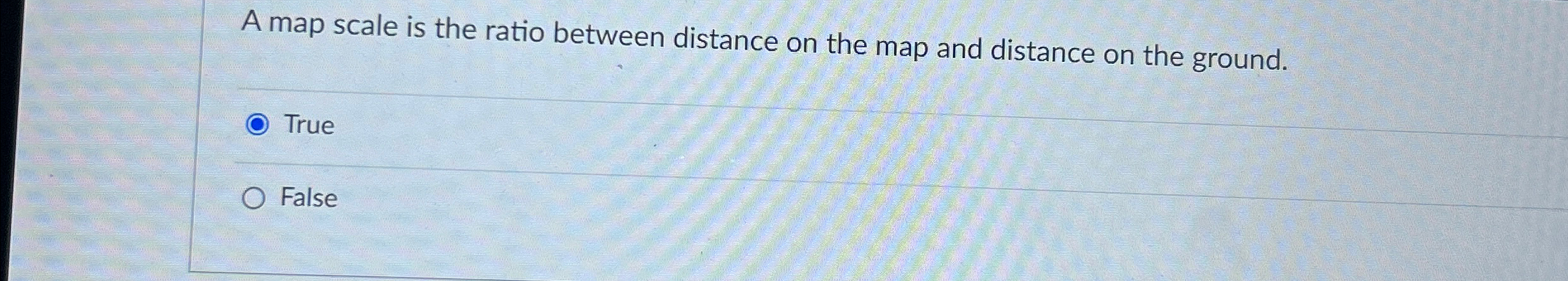 Solved A map scale is the ratio between distance on the map | Chegg.com