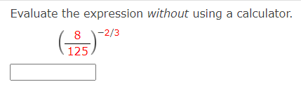 Solved Evaluate the expression without using a | Chegg.com