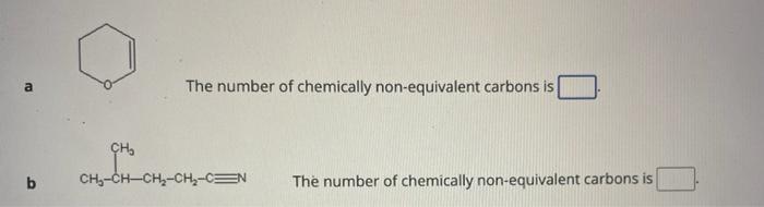 Solved How many kinds of chemically non-equivalent carbons | Chegg.com