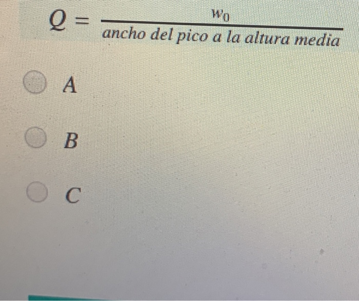 Solved n an oscillator, the quality factor (Q) is defined by | Chegg.com
