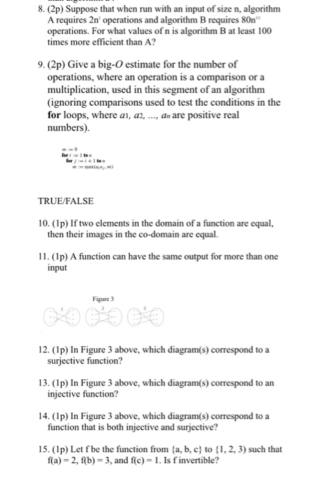 Solved MULTIPLE CHOICE 1 1p Functions Are Important In Chegg