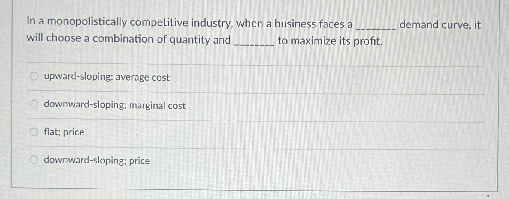 Solved In a monopolistically competitive industry, when a | Chegg.com
