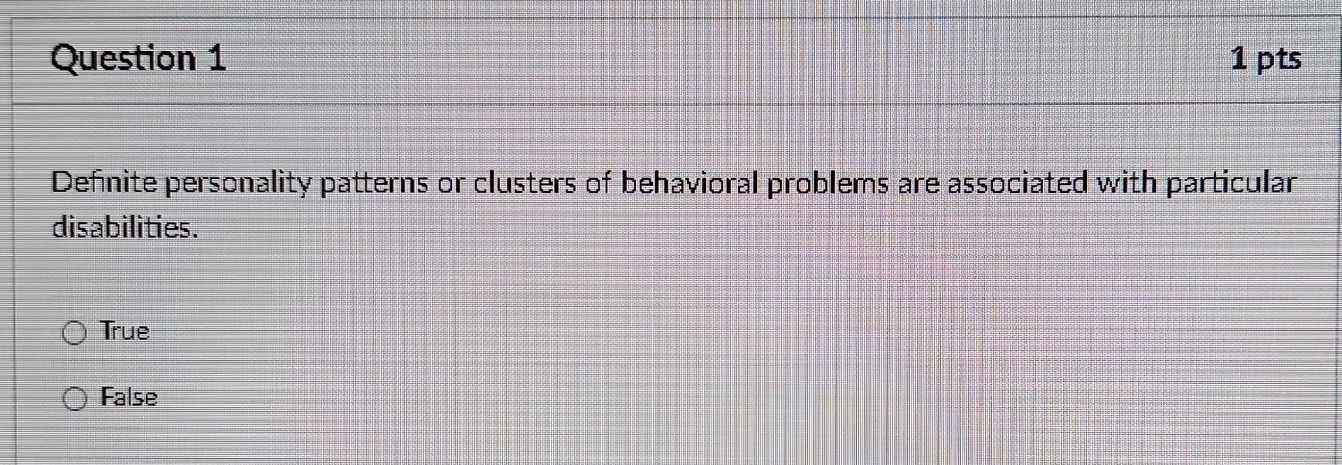 Solved Question 11 ﻿ptsDefinite personality patterns or | Chegg.com