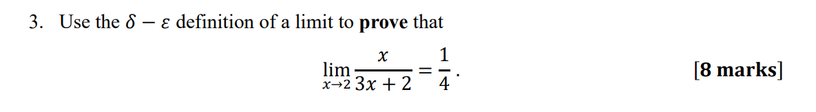 Solved Use the δ-ε ﻿definition of a limit to prove | Chegg.com