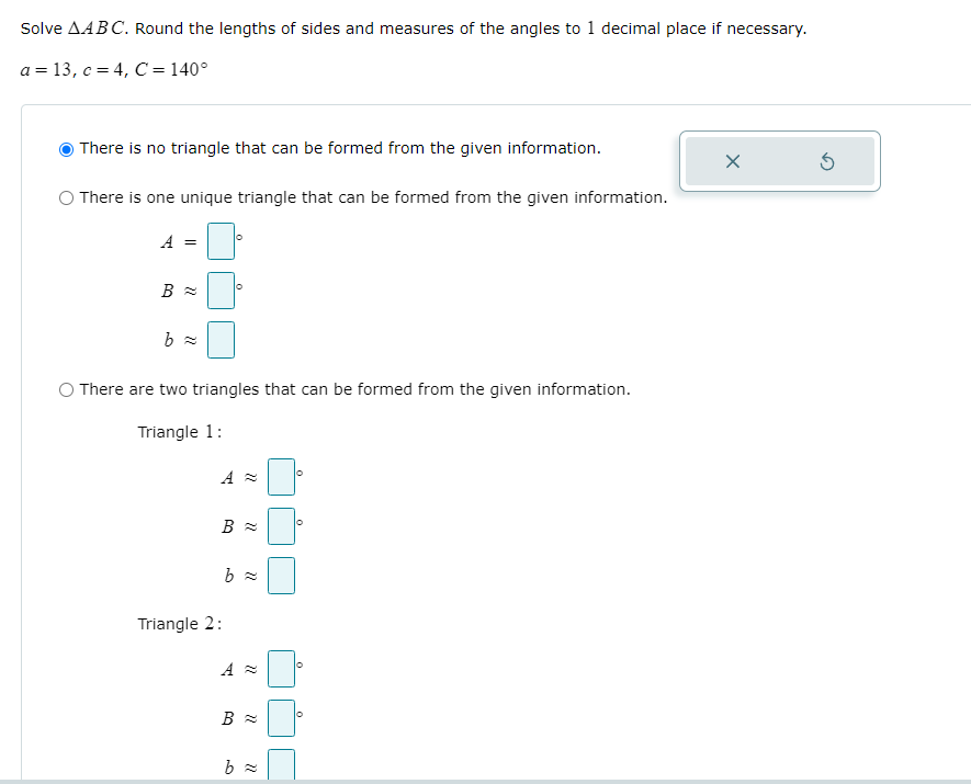 Solved Solve ????ABC. ﻿Round the lengths of sides and | Chegg.com