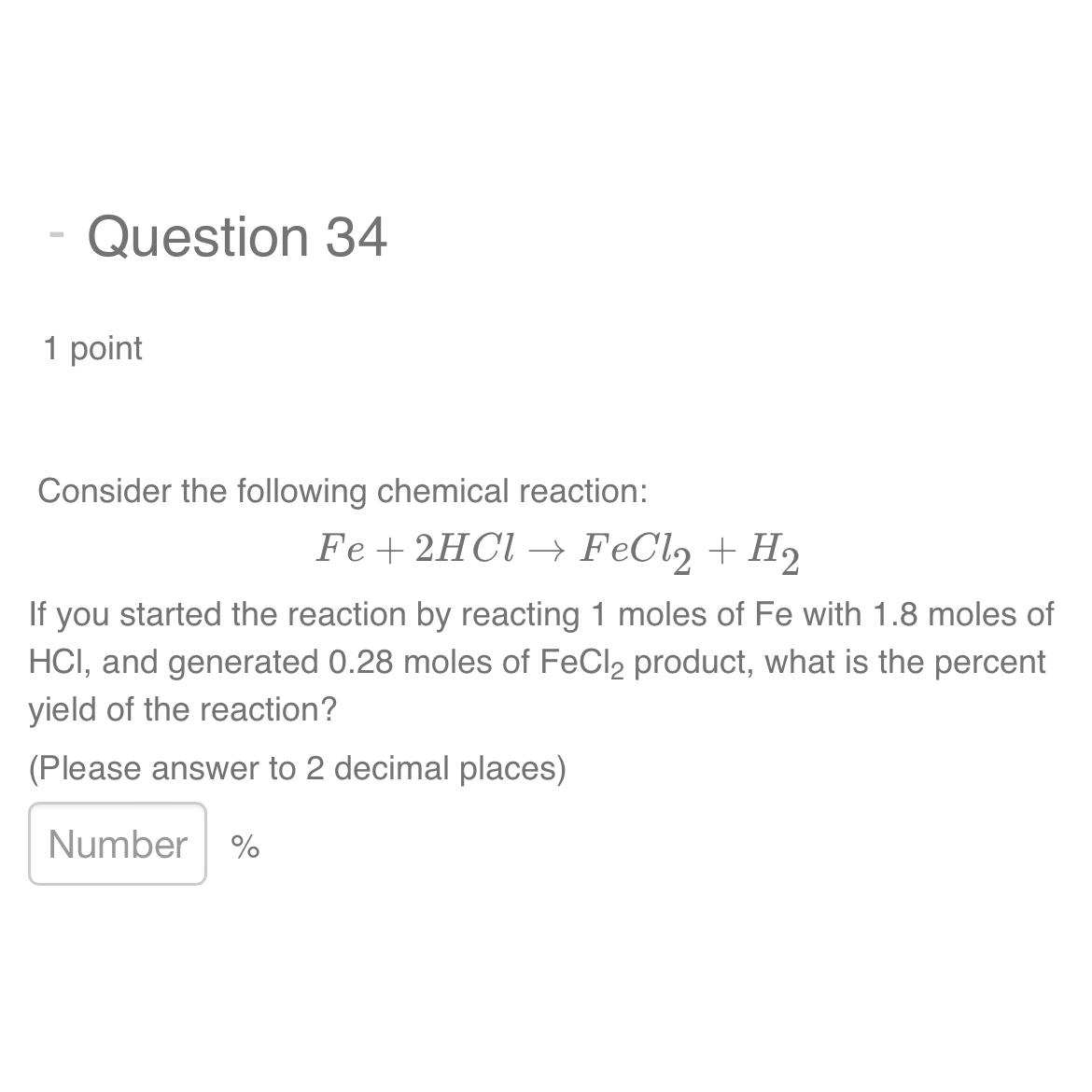 Solved Question 341 pointConsider the following chemical | Chegg.com Solved Question 341 pointConsider the following chemical | Chegg.com