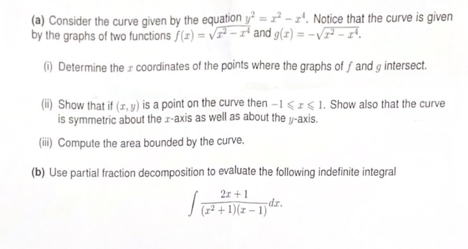 Solved (a) ﻿Consider the curve given by the equation | Chegg.com