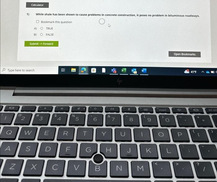 Solved 1) While shale has been shown to cause problems in | Chegg.com