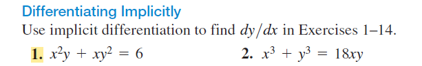 Solved Differentiating ImplicitlyUse implicit | Chegg.com