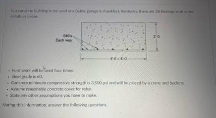 Solved What are the rsmeans # linesCalculate form work | Chegg.com