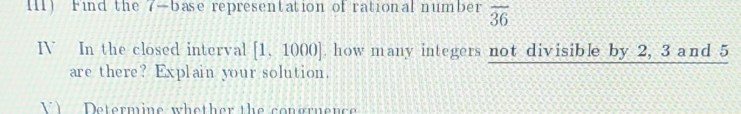 Solved 4. question , number theory question, can you write | Chegg.com