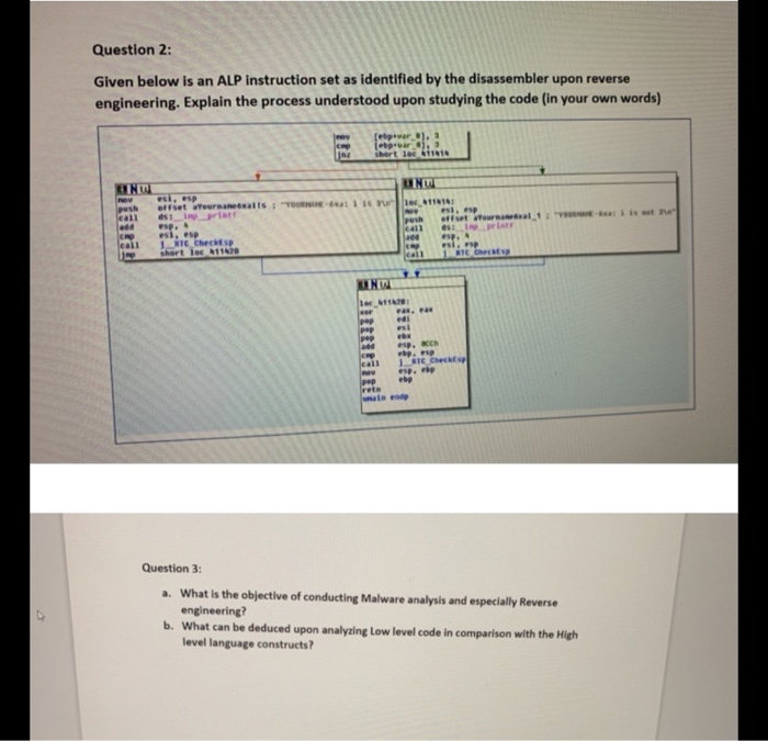 Solved Question 2: Given below is an ALP instruction set as | Chegg.com
