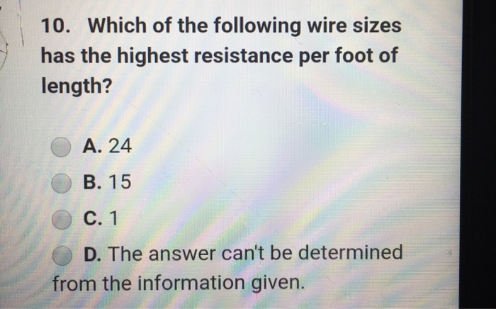 Solved 1 number 16 wire had a diameter of 50.82 mils what is | Chegg.com