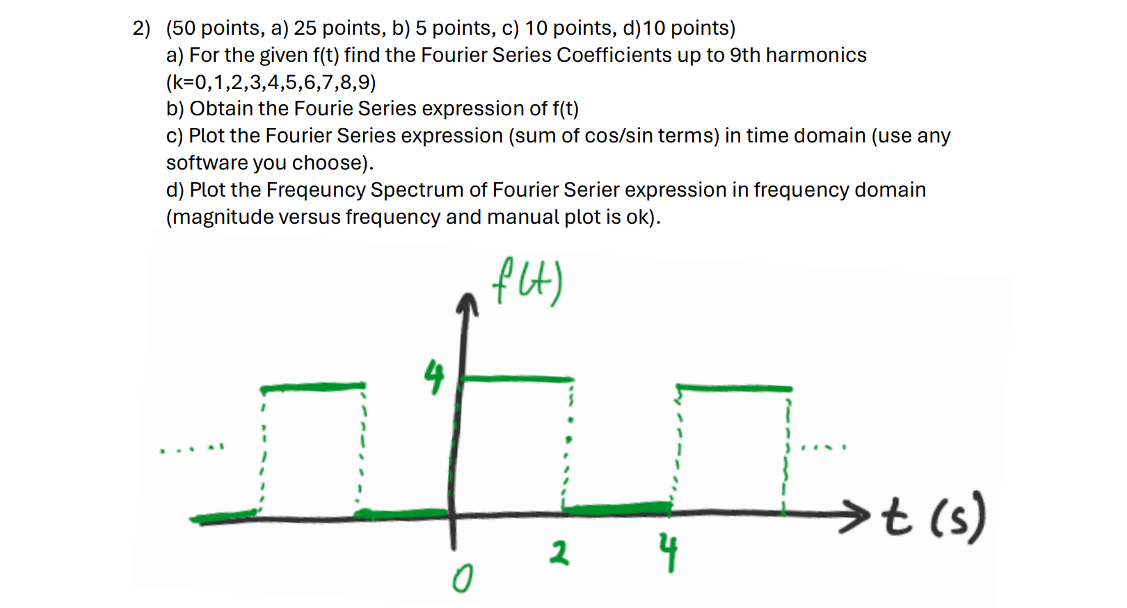 Solved (50 points, a) 25 points, b) 5 points, c) 10 | Chegg.com Solved (50 points, a) 25 points, b) 5 points, c) 10 | Chegg.com
