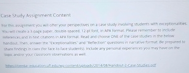 Solved Case Study Assignment ContentFar this assignment you | Chegg.com