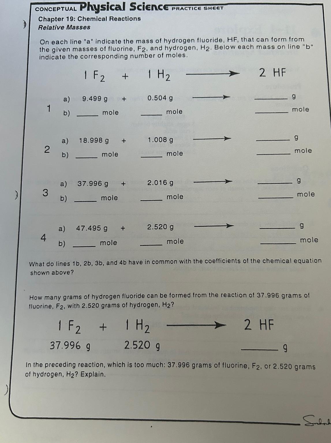 Solved CONCEPTUAL Physical Science practice sheETChapter 19: | Chegg.com