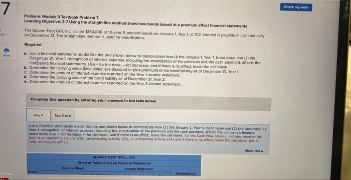 Probleme Module 3 Textbook Problem 7 Learning | Chegg.com