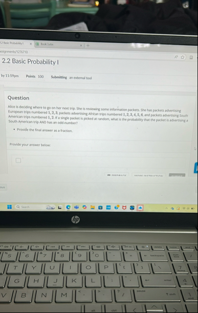 Solved 2 ﻿Baic Probability 1Nood Jissnigrmentu/2767102.2 | Chegg.com