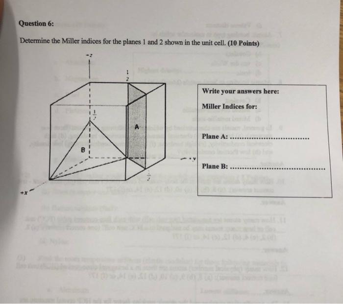 Solved Determine the Miller indices for the planes 1 and 2 | Chegg.com