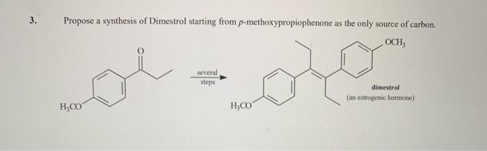 Solved 3. Propose a synthesis of Dimestrol starting from | Chegg.com