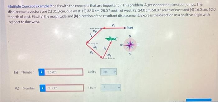 Solved Multiple Concept Example 9 deals with the concepts | Chegg.com