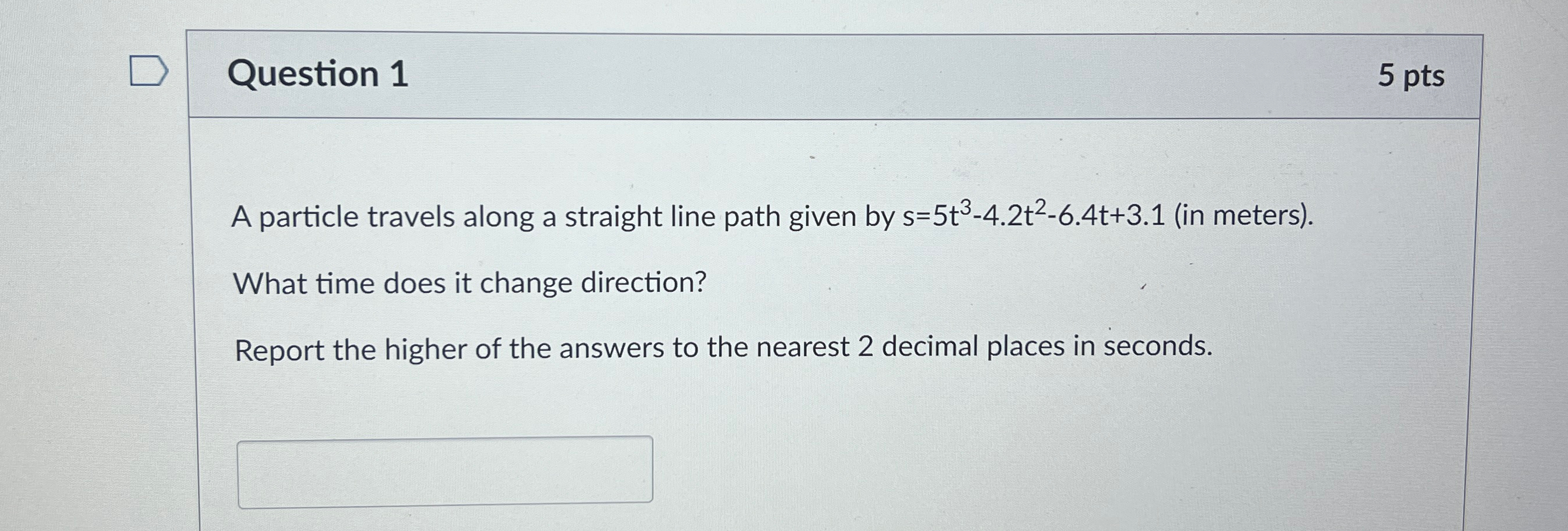 Solved Question 15 ﻿ptsA particle travels along a straight | Chegg.com