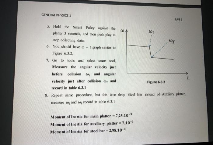 Solved GENERAL PHYSICS 1 LAB 6 Experiment 3: Conservation of | Chegg.com