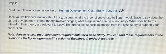 Solved Read the following case history here: Human | Chegg.com