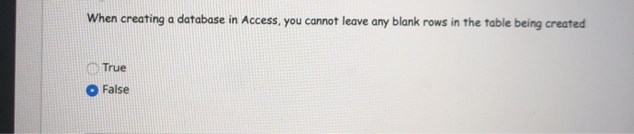 Solved To use MS Access, you will need Database Creation | Chegg.com