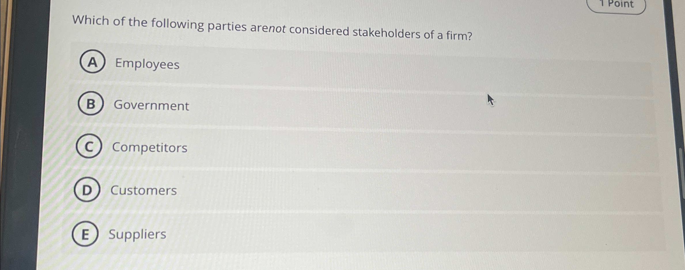 Solved 1 pointWhich of the following parties arenot | Chegg.com Solved 1 pointWhich of the following parties arenot | Chegg.com