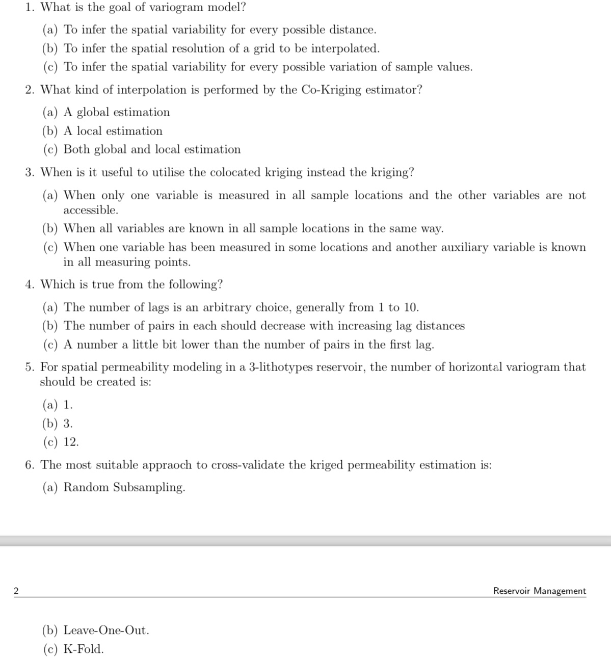 What Is The Goal Of Variogram Model A ﻿to Infer The