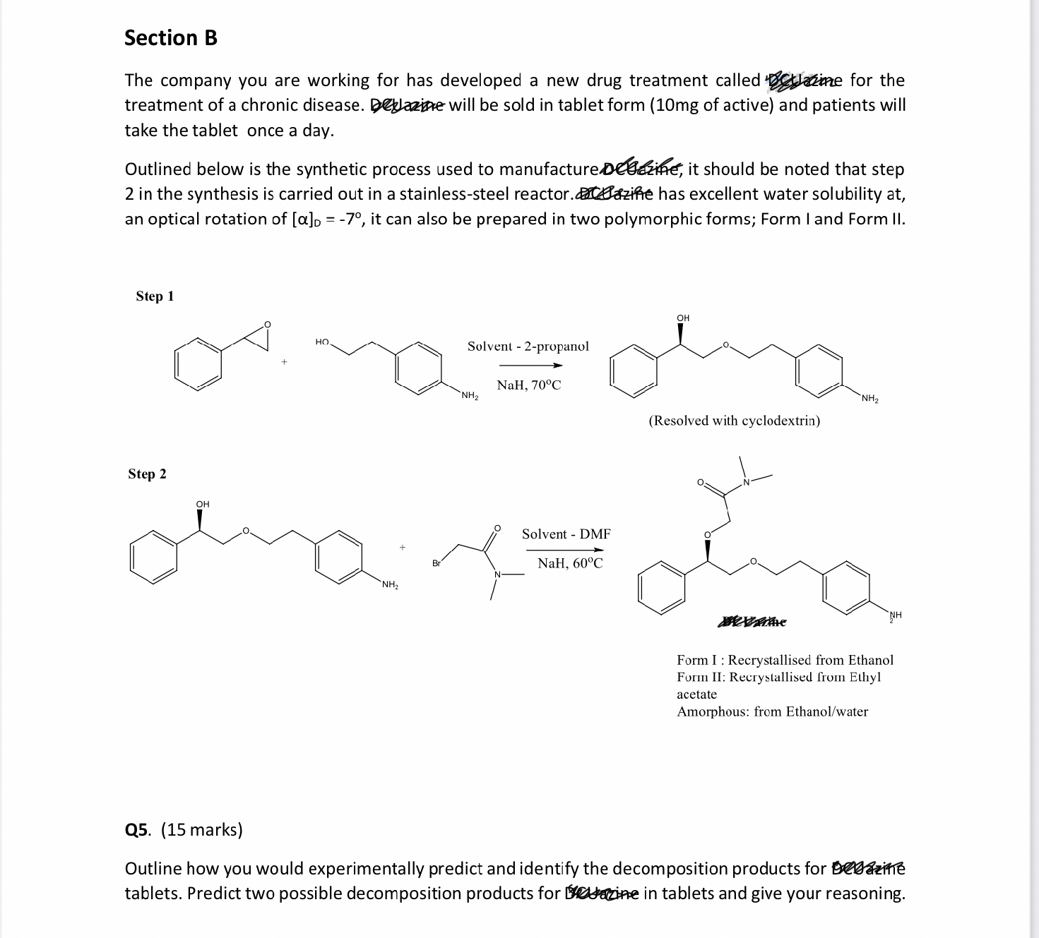 Section BThe company you are working for has | Chegg.com