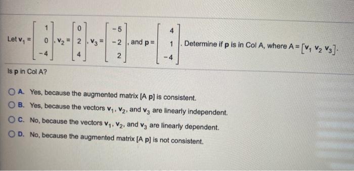 Solved Determine if the matrix below is invertible. Use as | Chegg.com
