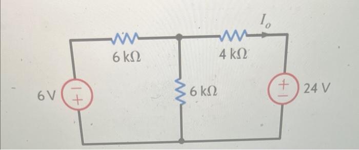 Solved find Io using mesh current analysis | Chegg.com Solved find Io using mesh current analysis | Chegg.com