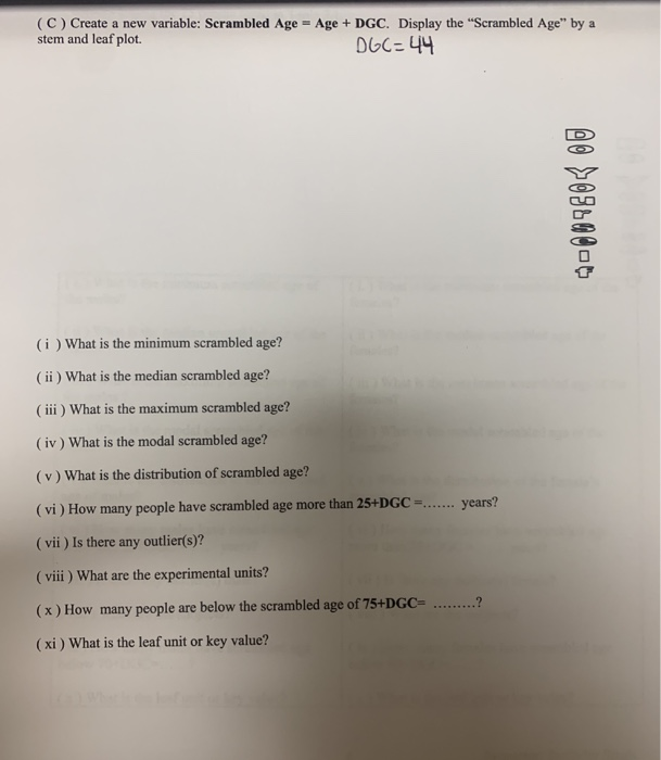 Assignment-1 (Biostatistics: STAT 4301/5390) Class | Chegg.com