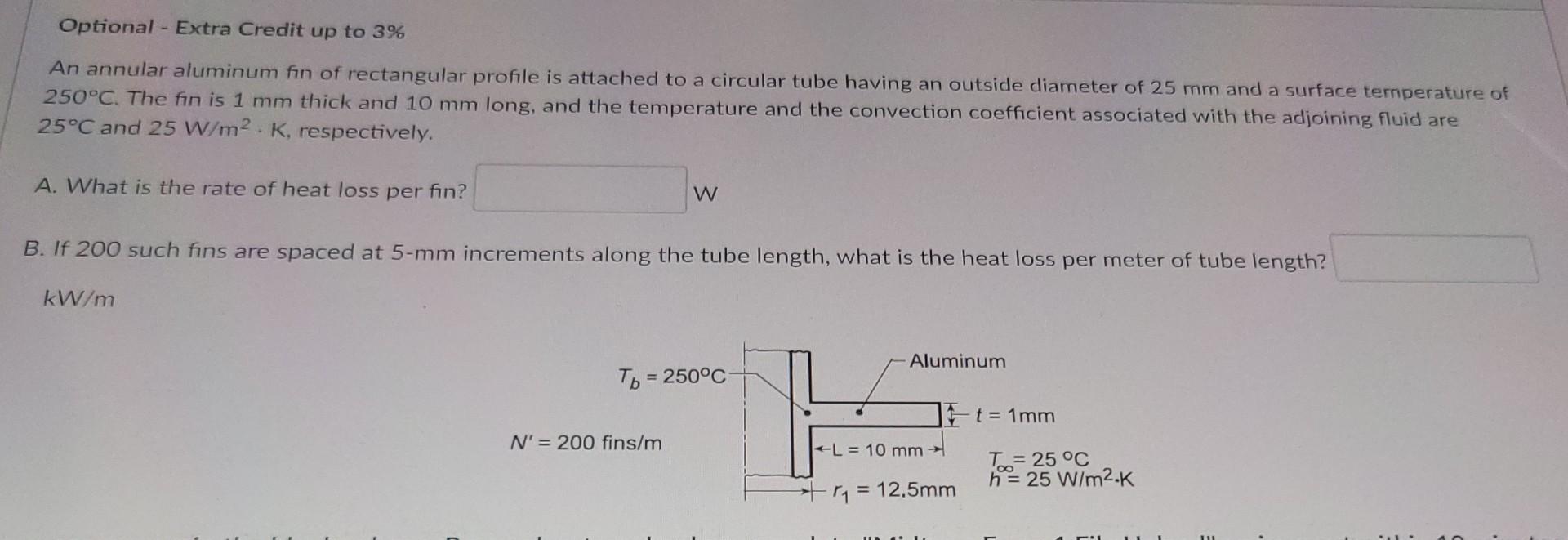 Solved Optional - Extra Credit up to 3% An annular aluminum | Chegg.com