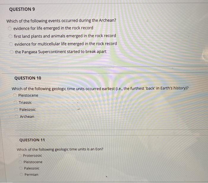 Solved QUESTION 9 Which of the following events occurred | Chegg.com