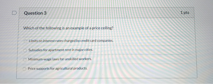 Solved D Question 1 1 pts A large increase in the supply of | Chegg.com