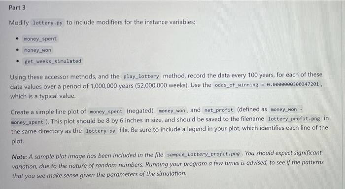 Solved (In python) I need the answer for part 3 but i have | Chegg.com
