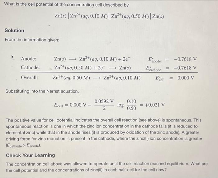 Solved just answer the check your learning which is the last | Chegg.com