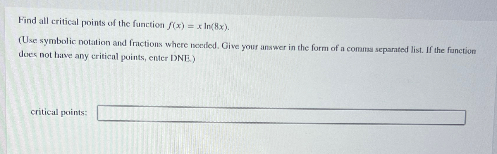 Solved Find all critical points of the function | Chegg.com