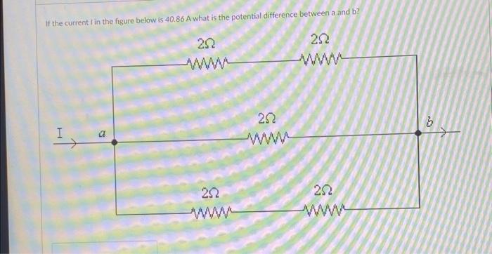 Solved If the current / in the figure below is 40.86 A what | Chegg.com