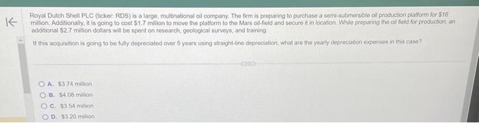 Solved Royal Dutch Shell PLC (ticker: RDS) is a large, | Chegg.com