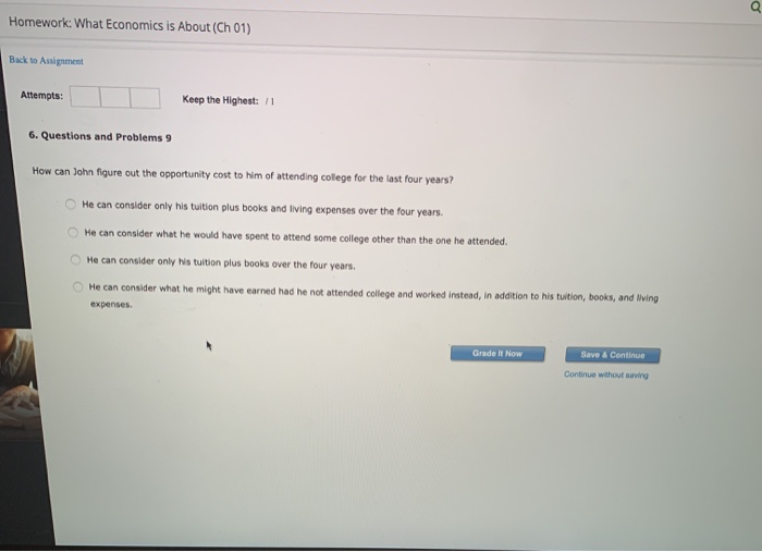 Solved Homework: What Economics is About (Ch 01) Back to | Chegg.com