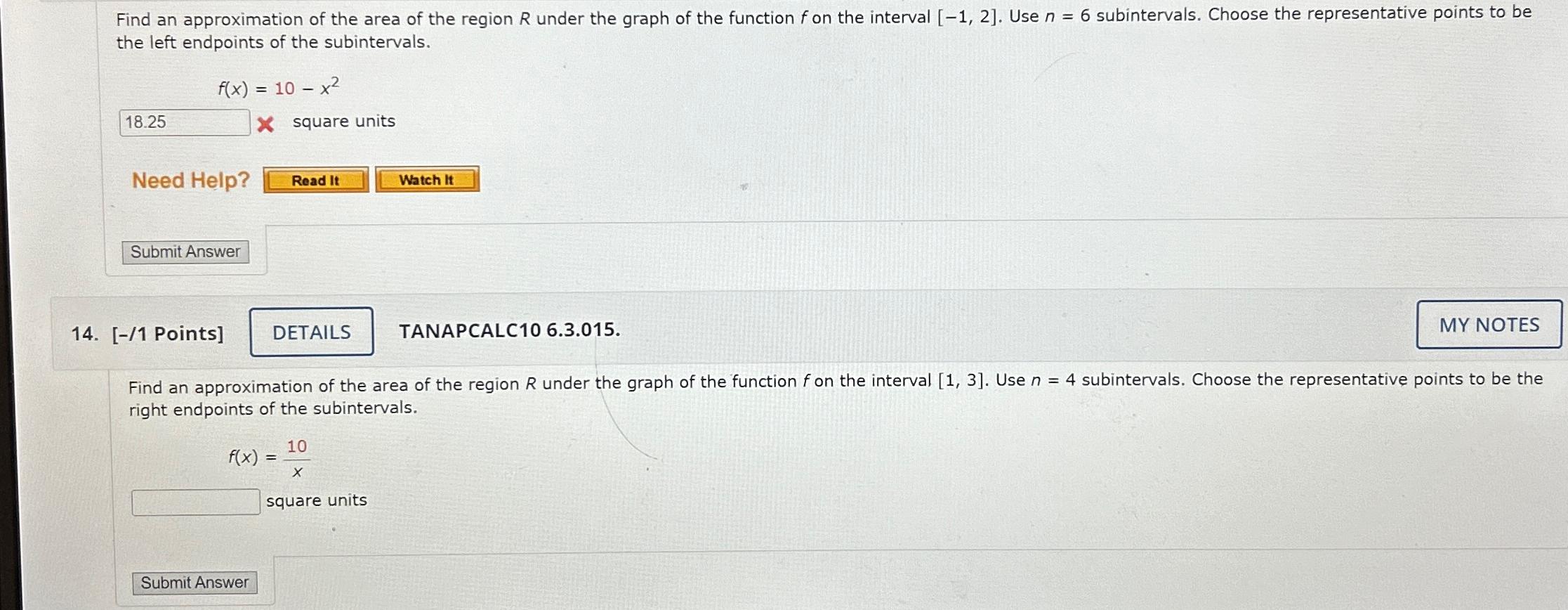 Solved the left endpoints of the | Chegg.com